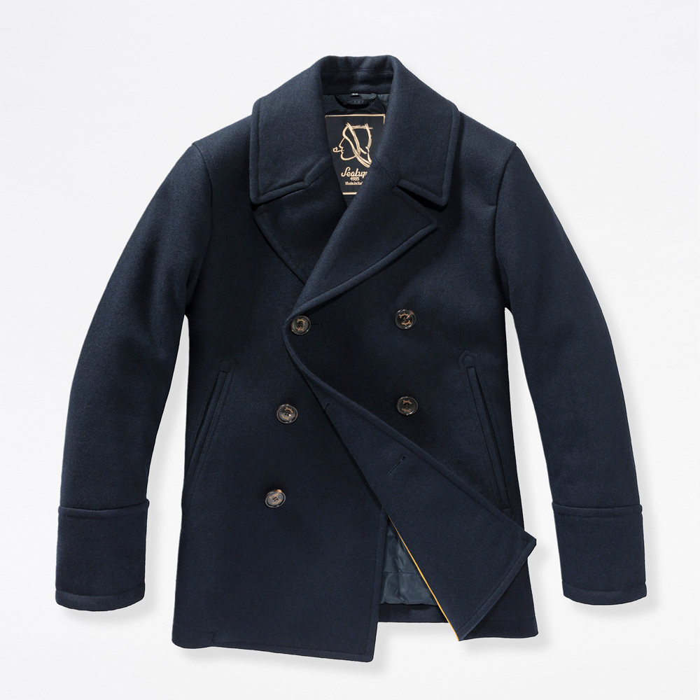 AMALFI MEN PEACOAT, DARK NAVY, SIZE 54 - Sealup